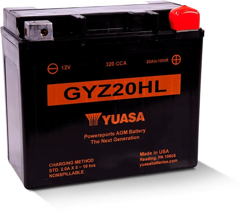 Yuasa YTX20HL-BS AGM motorcycle battery 18Ah 12V (DIN 81800 / DIN 82003)